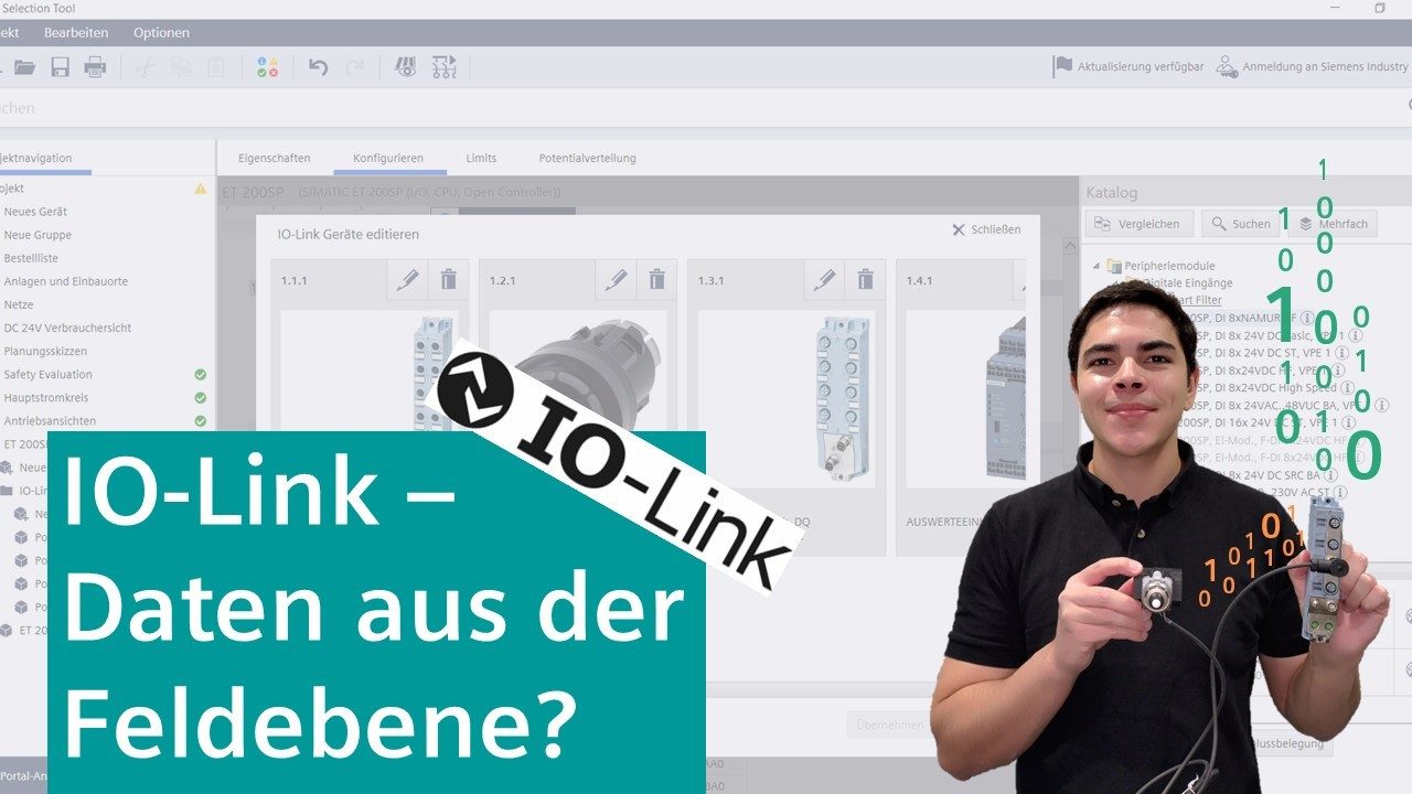 The bus system for connecting the field level – IO-Link by on Siemens Blog